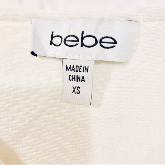bebe | Dresses | Bebe Cream Bohemian Batwing Dress Size Xs | Poshmark